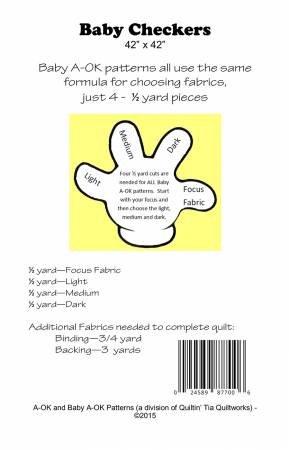 Baby Checkers – Alamosa Quilt Company