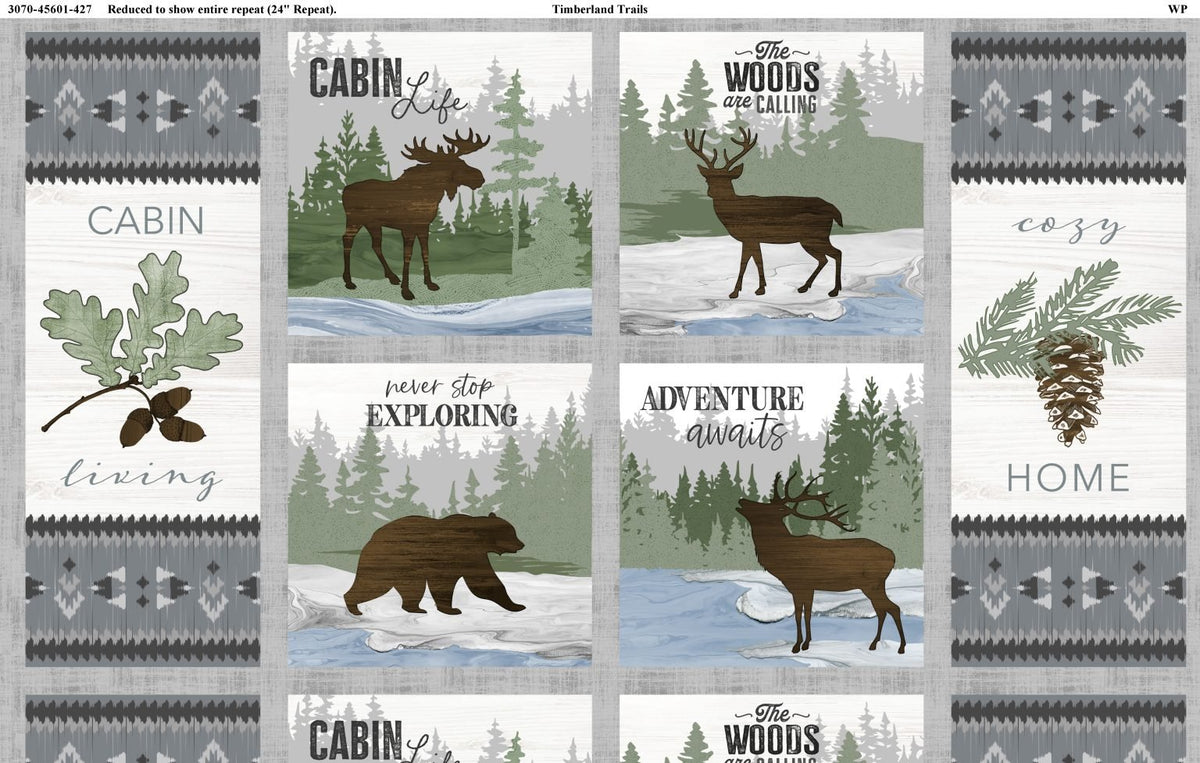 Timberland Trails Panel – Alamosa Quilt Company