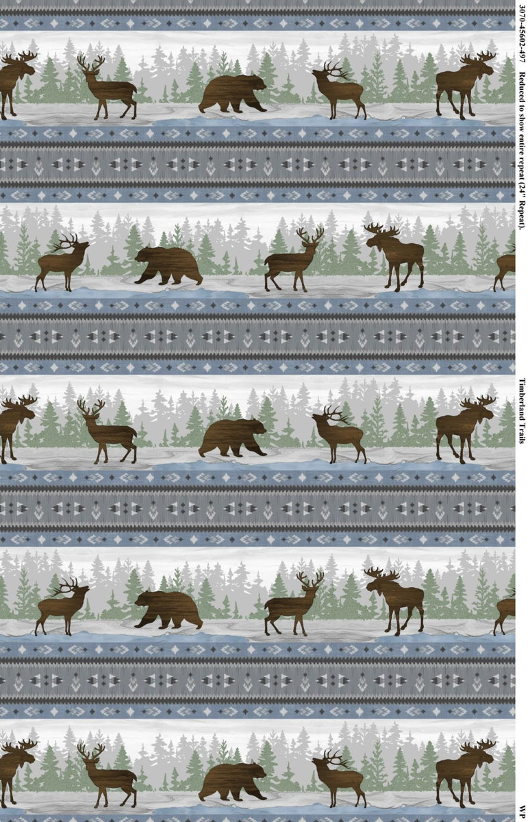 Timberland Trails Border Print – Alamosa Quilt Company