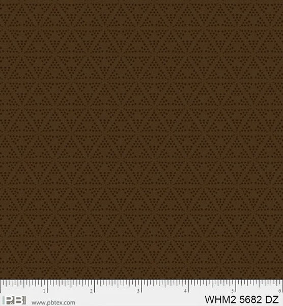 Whimsy II Dotty Triangles Dark Brown – Alamosa Quilt Company